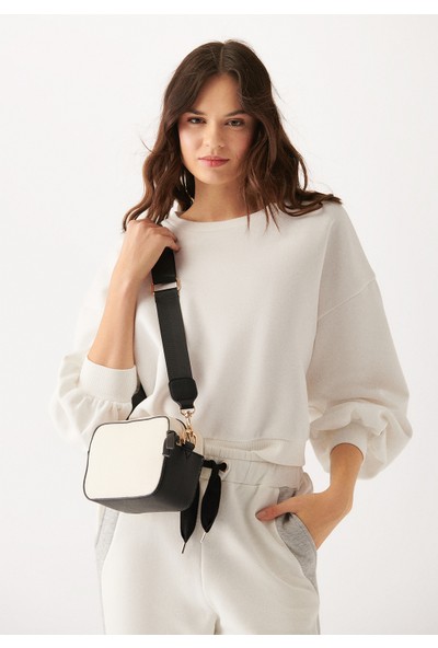 Mavi Beyaz Çapraz Çanta