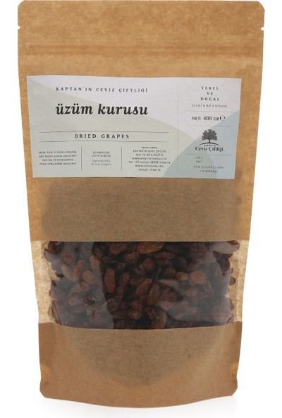 Kaptan'ın Ceviz Çiftliği Üzüm Kurusu 400 G