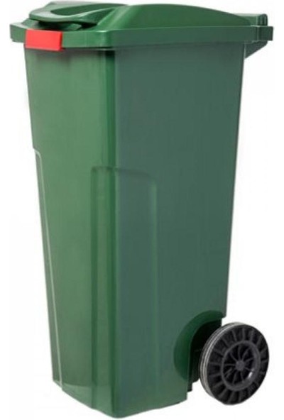 Zambak Plastik Çöp Kovası Çöp Konteynırı 120 Lt Kilitli Kapak