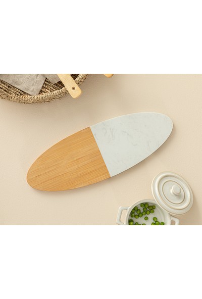 English Home Buena Bambu Mermerli Kesme Tahtası 29 x 17 cm