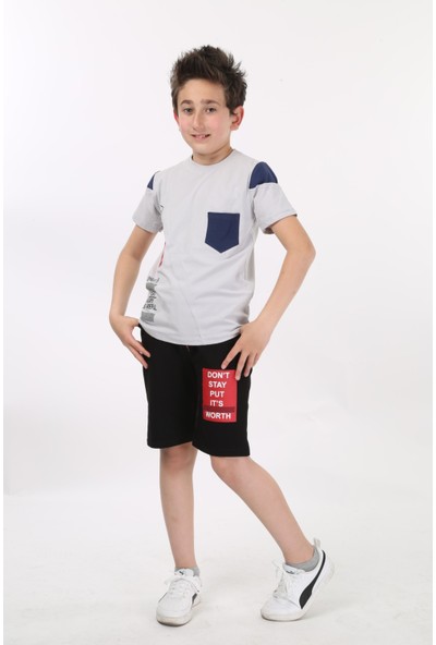 Serüven Kids Yazlık Pamuk Penye Erkek Çocuk Şort Tişört Ikili Takım 5- 6- 7 - 8- 9- 10 Yaşlar Serüven Kids Yazlık Pamuk Penye Erkek Çocuk Şort Tişört Ikili Takım 5- 6- 7 - 8- 9- 10 Yaşlar