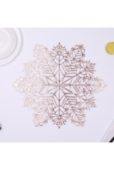 Karaca Home Snow Flake 2'li Amerikan Servis Altın Karaca Home Snow Flake 2'li Amerikan Servis Altın