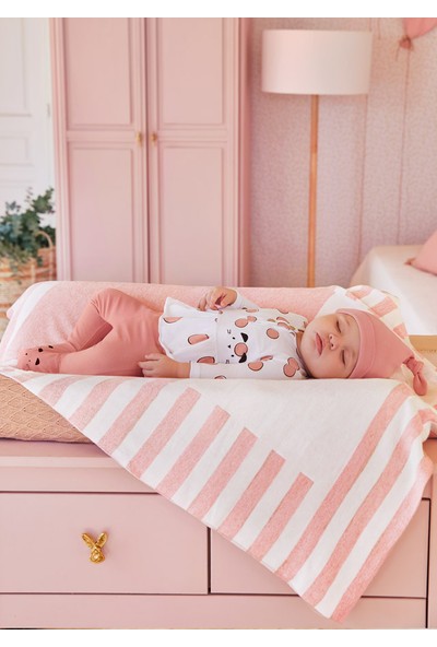 Mayoral Kız Bebek Bere Tişört Patikli Pantolon 3 Lü Set 1593