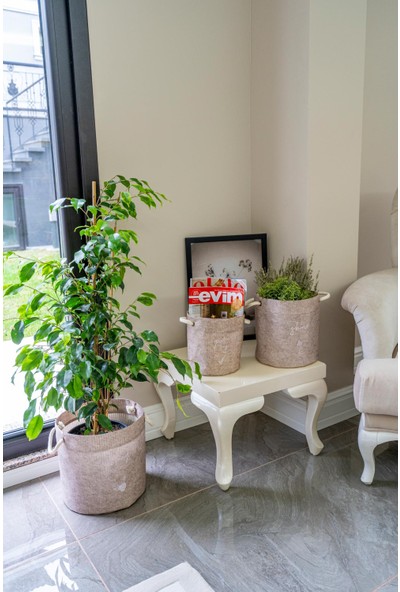 Mbois Kulplu Yuvarlak Düzenleyici Çok Amaçlı Kolay Taşınabilen Organizer Keçe Sepet (Maxi) 03655 Mbois Kulplu Yuvarlak Düzenleyici Çok Amaçlı Kolay Taşınabilen Organizer Keçe Sepet (Maxi) 03655