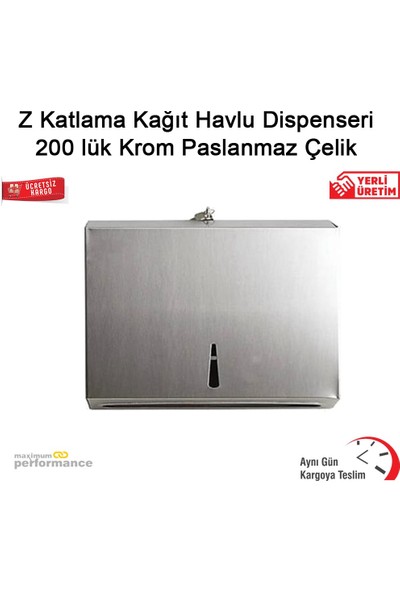 OKÇU KARDEŞLER YAPI MARKET Z Katlama Kağıt Havlu Dispenseri 200 Lük Krom Paslanmaz Çelik OKÇU KARDEŞLER YAPI MARKET Z Katlama Kağıt Havlu Dispenseri 200 Lük Krom Paslanmaz Çelik