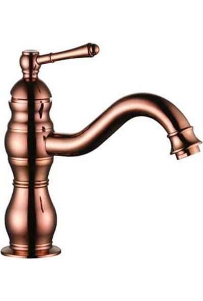 Prima Bakır Manolya Lavabo Bataryası Pirinç Malzeme