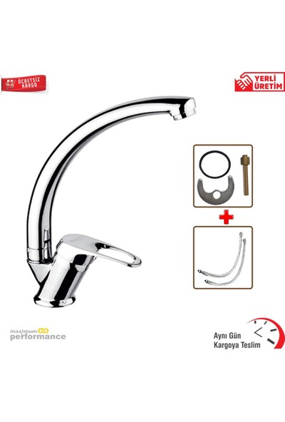 Şenpres Beyza Mix Aç-Kapa Eviye Bataryası Sıcak Soğuk Girişli