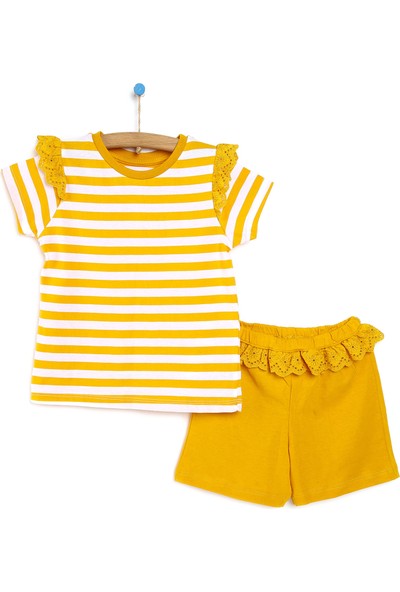 Hello Baby Hellobaby Basic Keylines Kız Bebek Tshirt-Şort Takım Hello Baby Hellobaby Basic Keylines Kız Bebek Tshirt-Şort Takım