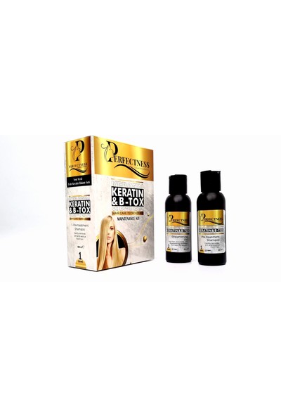 PERFECTNESS Keratin & Botoks Saç Bakımı ve Şampuanı 2'li Paket - Sağlık Bakanlığı Onaylı PERFECTNESS Keratin & Botoks Saç Bakımı ve Şampuanı 2'li Paket - Sağlık Bakanlığı Onaylı