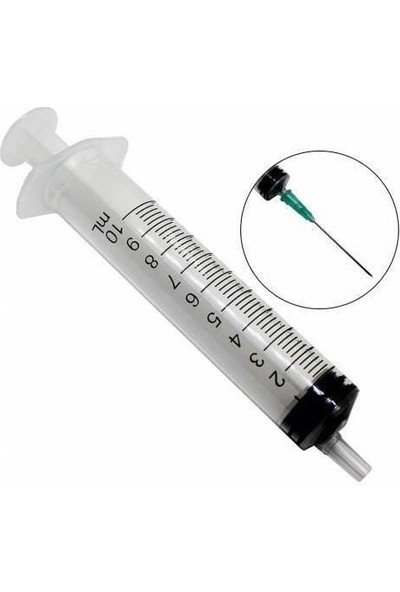 Genject 10 cc 21G/3P Contalı Yeşil Iğneli Enjektör Şırınga 100 Adet