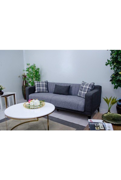 Ipek Mobilya Moni 3'lü Koltuk ( Gri )