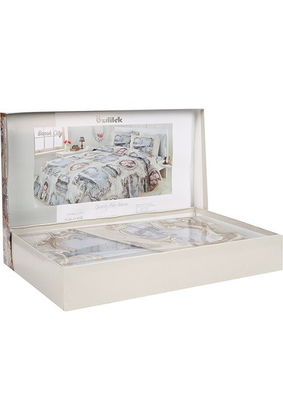 Özdilek Barok City Tek Kişilik Dijital Baskı Pike Takımı