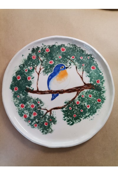 Hülya Kayalar Ceramics El Yapımı Seramik Ikili Servis Tabak Takımı