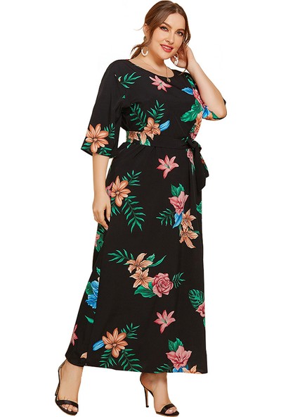 Golden Harvest Büyük Beden Kadın Elbise (Yurt Dışından)