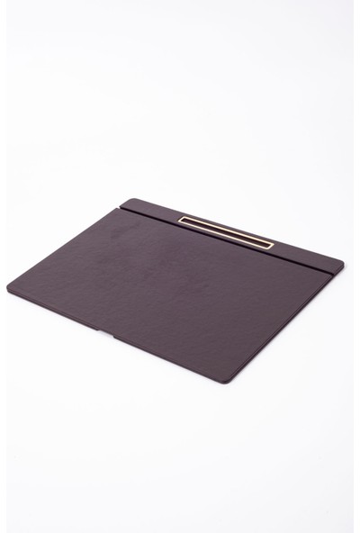 Turgut Office Deri Kapaklı Masa Sümeni Kahve Gold Detaylı 50X35CM Turgut Office Deri Kapaklı Masa Sümeni Kahve Gold Detaylı 50X35CM