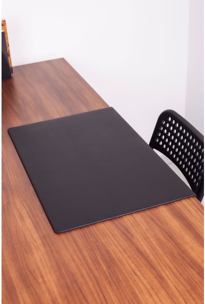 Turgut Office Deri Masa Sümeni Düz Siyah Kenar Korumalı 60X40CM Turgut Office Deri Masa Sümeni Düz Siyah Kenar Korumalı 60X40CM