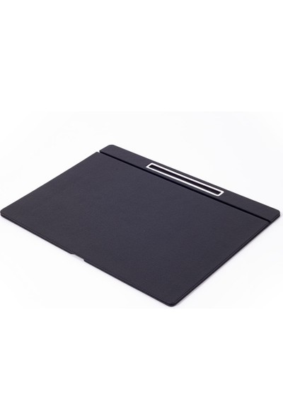 Turgut Office Deri Kapaklı Masa Sümeni Siyah Krom Detaylı 50X35CM Turgut Office Deri Kapaklı Masa Sümeni Siyah Krom Detaylı 50X35CM