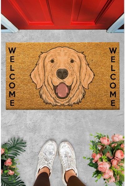 Cekuonline Coco Koko Paspas Pvc Taban Kıl Kapı Önü Paspası 40X60 Labrador