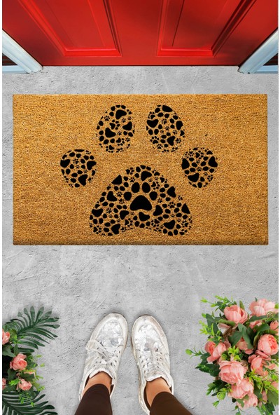 Cekuonline Coco Koko Paspas Pvc Taban Kıl Kapı Önü Paspası 33X55 Pati Cekuonline Coco Koko Paspas Pvc Taban Kıl Kapı Önü Paspası 33X55 Pati