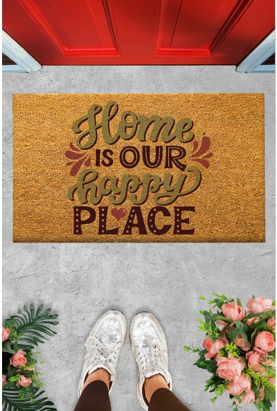 Cekuonline Coco Koko Paspas Pvc Taban Kıl Kapı Önü Paspası 40X70 Mutlu Evimiz Cekuonline Coco Koko Paspas Pvc Taban Kıl Kapı Önü Paspası 40X70 Mutlu Evimiz