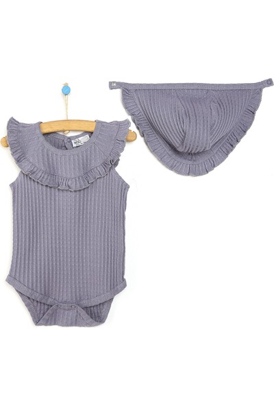 Hellobaby Jakarlı Süprem Şapkalı Atlet Body