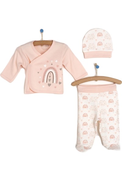 Hellobaby Yenidoğan Zıbın-Şapka-Patikli Alt 3lü Set