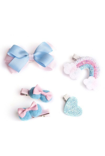 Crazy Kids Gökkuşağı Toka 4lü