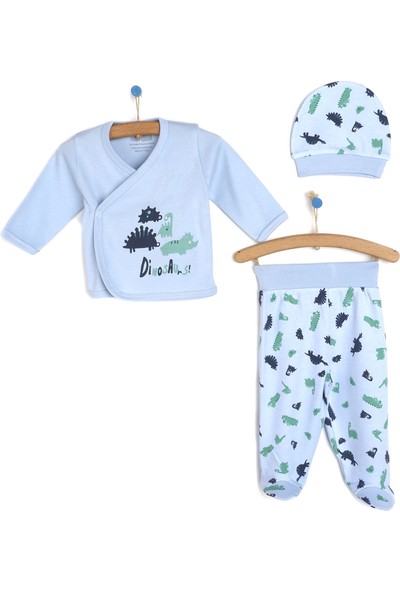 Hello Baby Yenidoğan Zıbın-Şapka-Patikli Alt 3lü Set