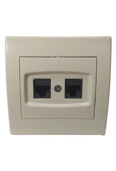 Alia Krem 2RJ45 Priz Cat.5 Schneıder