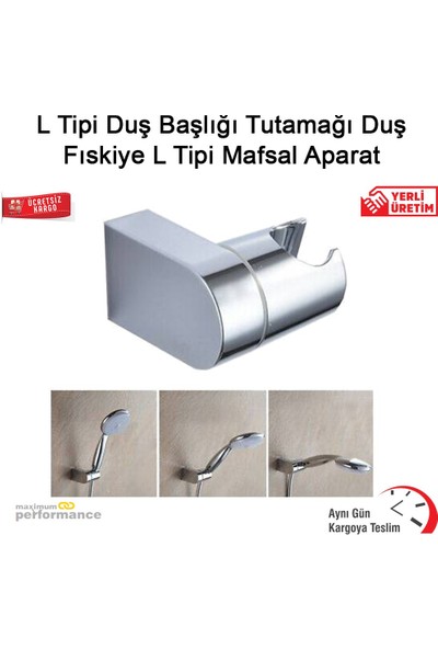 OKÇU KARDEŞLER YAPI MARKET L Tipi Duş Başlığı Tutamağı Duş Fıskiye L Tipi Mafsal Aparat