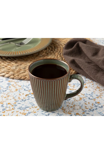 English Home Dentro Seramik Kupa 330 ml Yeşil