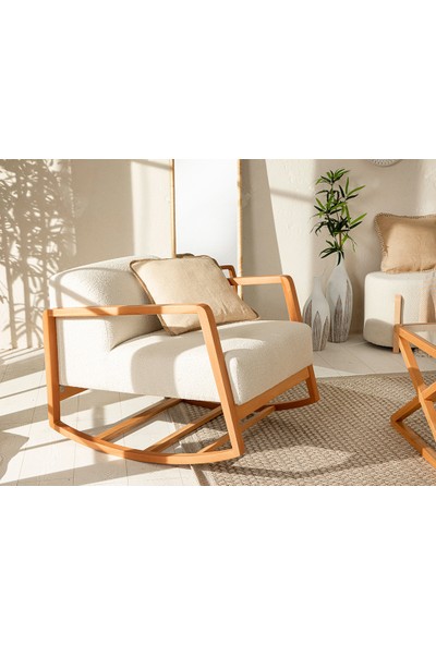 English Home Chelsea Sallanan Koltuk 79X82X60 cm Bej