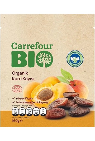 Carrefour Bıo Organik Gün Kurusu 160 gr Carrefour Bıo Organik Gün Kurusu 160 gr