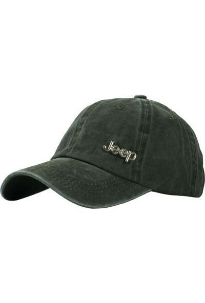 Perlotus Jeep Metal Logolu Yeşil Eskitme Beyzbol Şapka Perlotus Jeep Metal Logolu Yeşil Eskitme Beyzbol Şapka