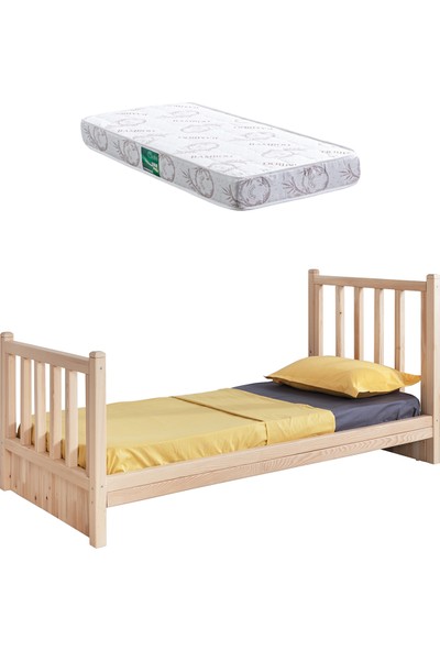 Setay Doğal Ladin Montessori Balın Montessori Karyola + 1 Adet Comfort Yatak Setay Doğal Ladin Montessori Balın Montessori Karyola + 1 Adet Comfort Yatak