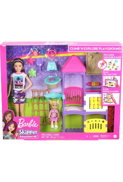 Barbie Bebek Bakıcısı Skipper Parkta Oyun Seti Barbie Bebek Bakıcısı Skipper Parkta Oyun Seti