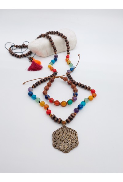 Takı Tokacınız Doğal Taşlı Çakra Kolye & Bileklik Takım