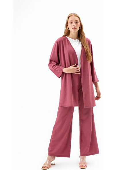 Muni Muni Hırka Pantolon Ikili Takım - Mürdüm 51403 Muni Muni Hırka Pantolon Ikili Takım - Mürdüm 51403