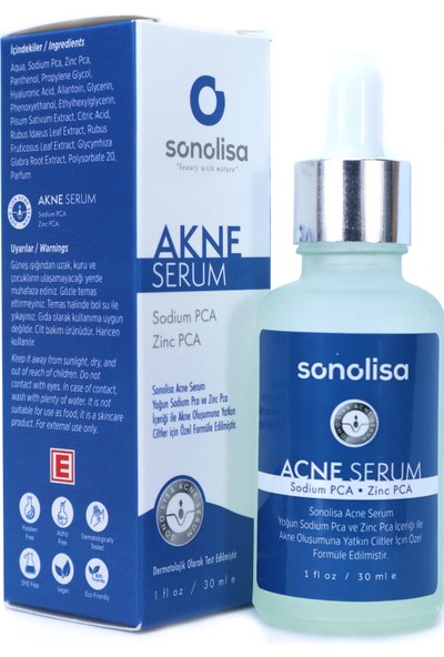 Sonolisa Acne Serum Sivilce ve Siyah Nokta Karşıtı Akne Serum 30 ml Sonolisa Acne Serum Sivilce ve Siyah Nokta Karşıtı Akne Serum 30 ml