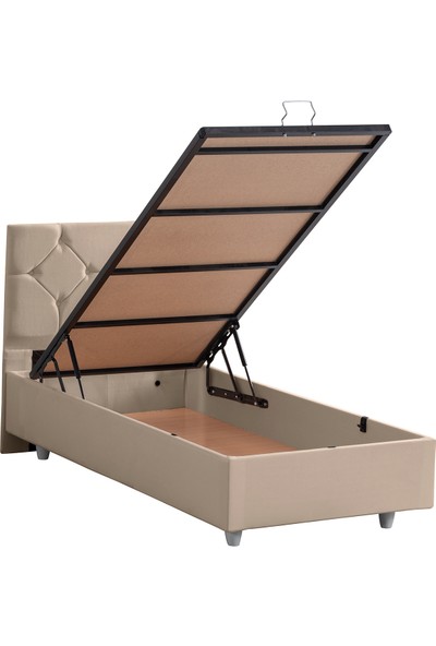 Cesur Glamis Tek Kişilik Baza Başlık Seti Bej