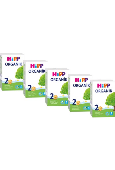 Hipp 2 Organik Devam Sütü 300 gr 5 Adet