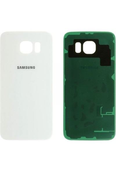 Samsung Galaxy S6 ( SM-G920F ) Arka Pil Batarya Kapağı-Beyaz Samsung Galaxy S6 ( SM-G920F ) Arka Pil Batarya Kapağı-Beyaz