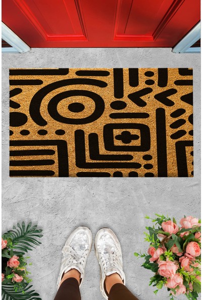 Cekuonline Coco Koko Paspas Pvc Taban Kıl Kapı Önü Paspası 40X60 Kabile Cekuonline Coco Koko Paspas Pvc Taban Kıl Kapı Önü Paspası 40X60 Kabile