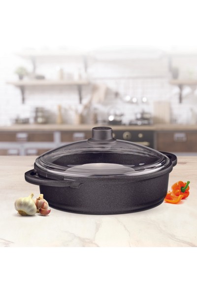 Bernardo Siena Titanyum Döküm 26 cm Karnıyarık Tencere