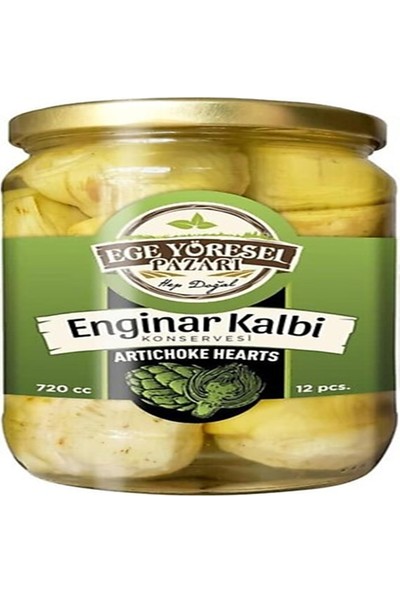 Ege Yöresel Pazarı Taze Enginar Kalbi 12 Adet 720 cc Ege Yöresel Pazarı Taze Enginar Kalbi 12 Adet 720 cc