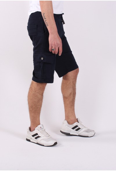 Black Steel Yanları Kargo Cepli Gabardin Erkek ŞORT-7000 Black Steel Yanları Kargo Cepli Gabardin Erkek ŞORT-7000