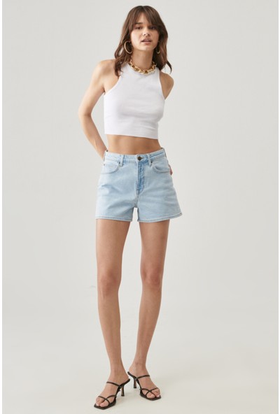 Lee Carol Regular Fit Normal Kesim Esnek Jean Şort Lee Carol Regular Fit Normal Kesim Esnek Jean Şort