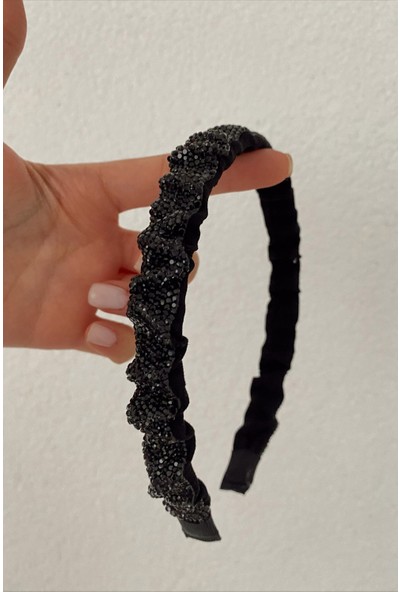 MyLove Payetli Wave Taç Siyah MyLove Payetli Wave Taç Siyah