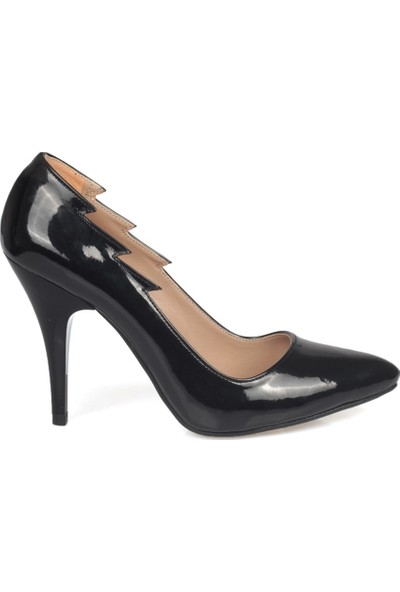 Kadın Rugan Siyah Stiletto Ayakkabı Kadın Rugan Siyah Stiletto Ayakkabı