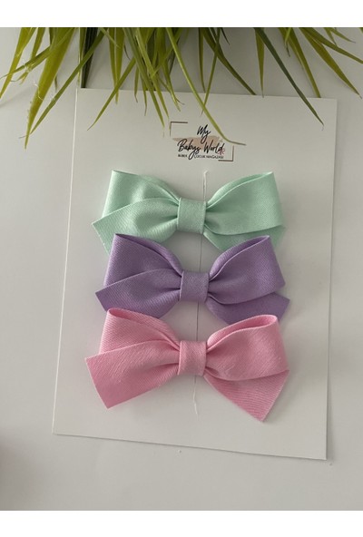 My Babys World 3 Lü Fiyonk Modeli Klips Toka Seti